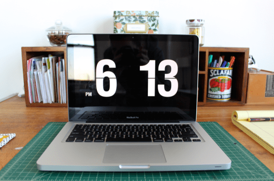 Flip Clock Screen Saver e-DIY | SCISSORS & SAGE