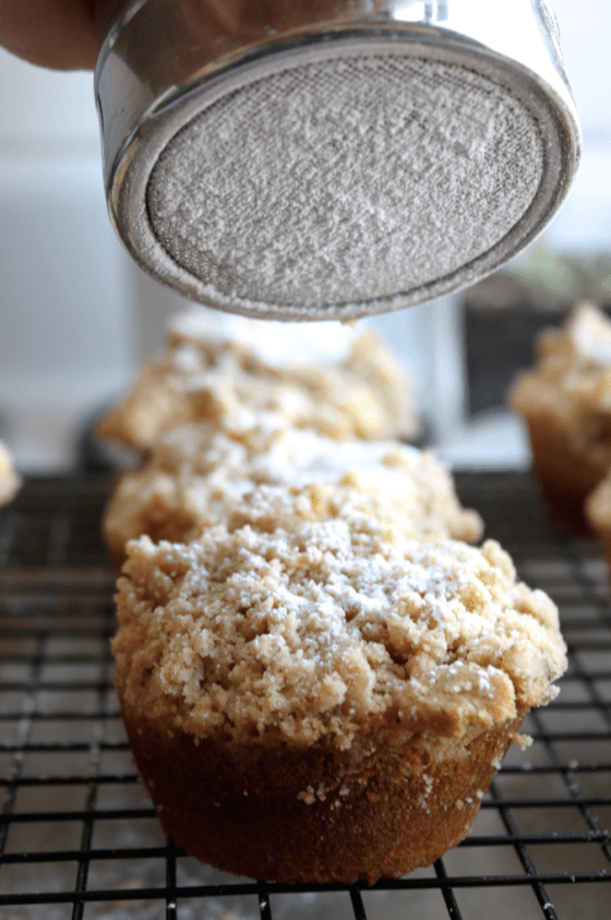 Mile-High Coffee Cake Muffins | SCISSORS & SAGE