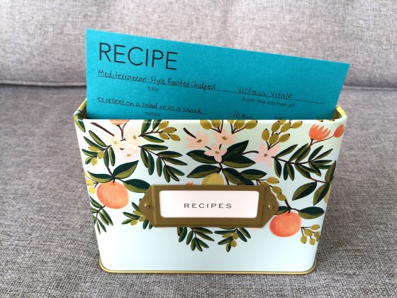 Print Your Own Recipe Cards | SCISSORS & SAGE
